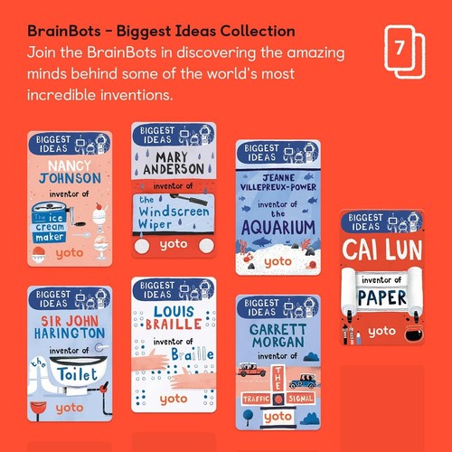 Yoto BrainBots: Biggest Ideas – 7 Audio Cards for Use with Player & Mini... | eBay