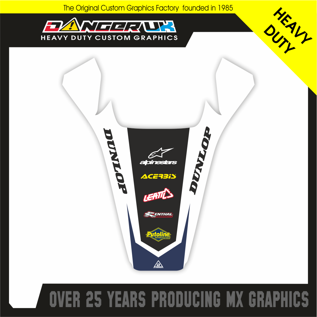 HUSQVARNA TC50 2017-23 REAR MUDGUARD FENDER GRAPHICS DECALS STICKERS | eBay