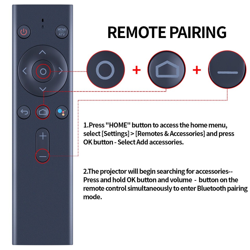 Bluetooth Voice Projector Remote Control For Nebula Capsule II R2-D2 | eBay