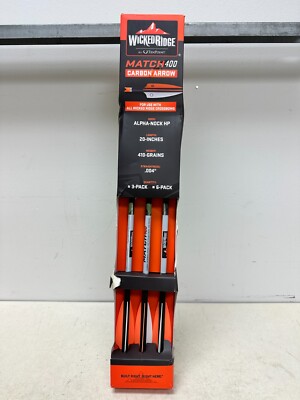 Wicked Ridge Match 400 Alpha-Nock 20" Carbon Crossbow Arrow (3-Pack ...