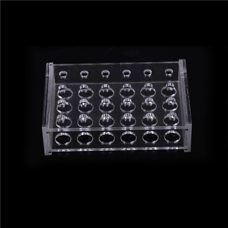 24 Holes Test Tube Rack Testing Tubes Holder Storage Plastic Lab ...