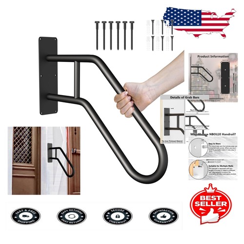 Safety Grab Bars for Steps - Stainless Steel U-Shaped Handrails for 1-3 ...