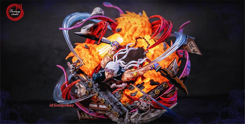 Fantasy Recast Demon Slayer Uzui Tengen 1/6 Resin Statue In STOCK Led ...