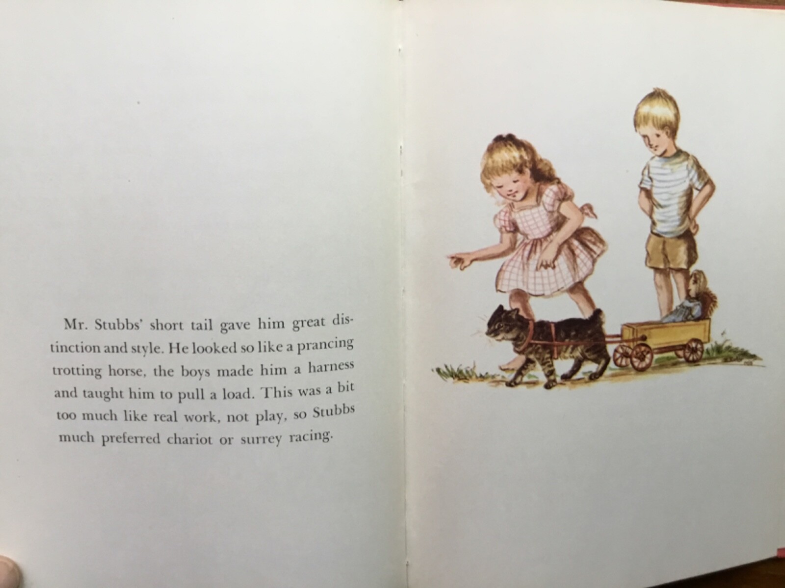 Autographed Fine 1956 HC DJ 1st ED Mr. Stubbs Cat Tasha Tudor Husband ...