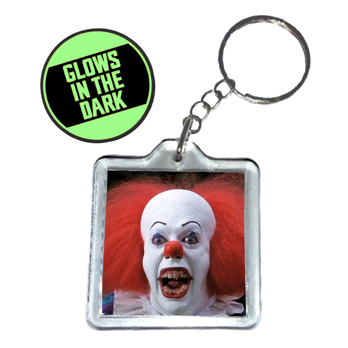 Pennywise IT Horror Scary Clown Glow in the dark Key chain keyring | eBay