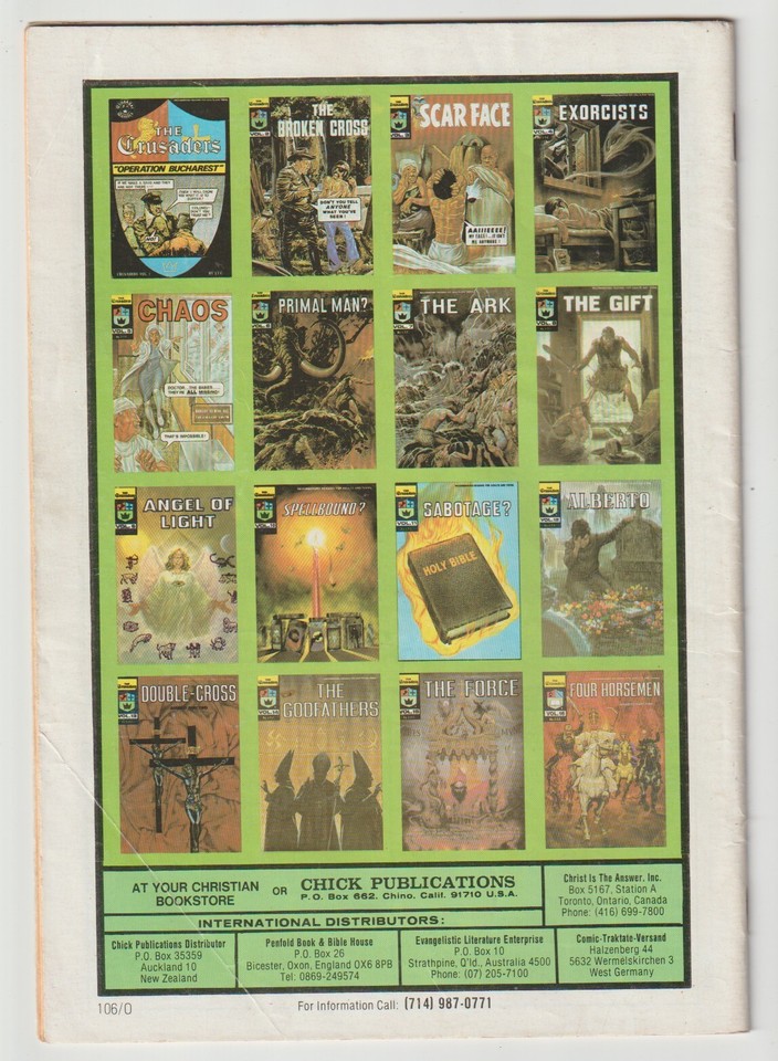 1976 The Crusaders PRIMAL MAN? Jack T Chick CHRISTIAN Comic Book | eBay