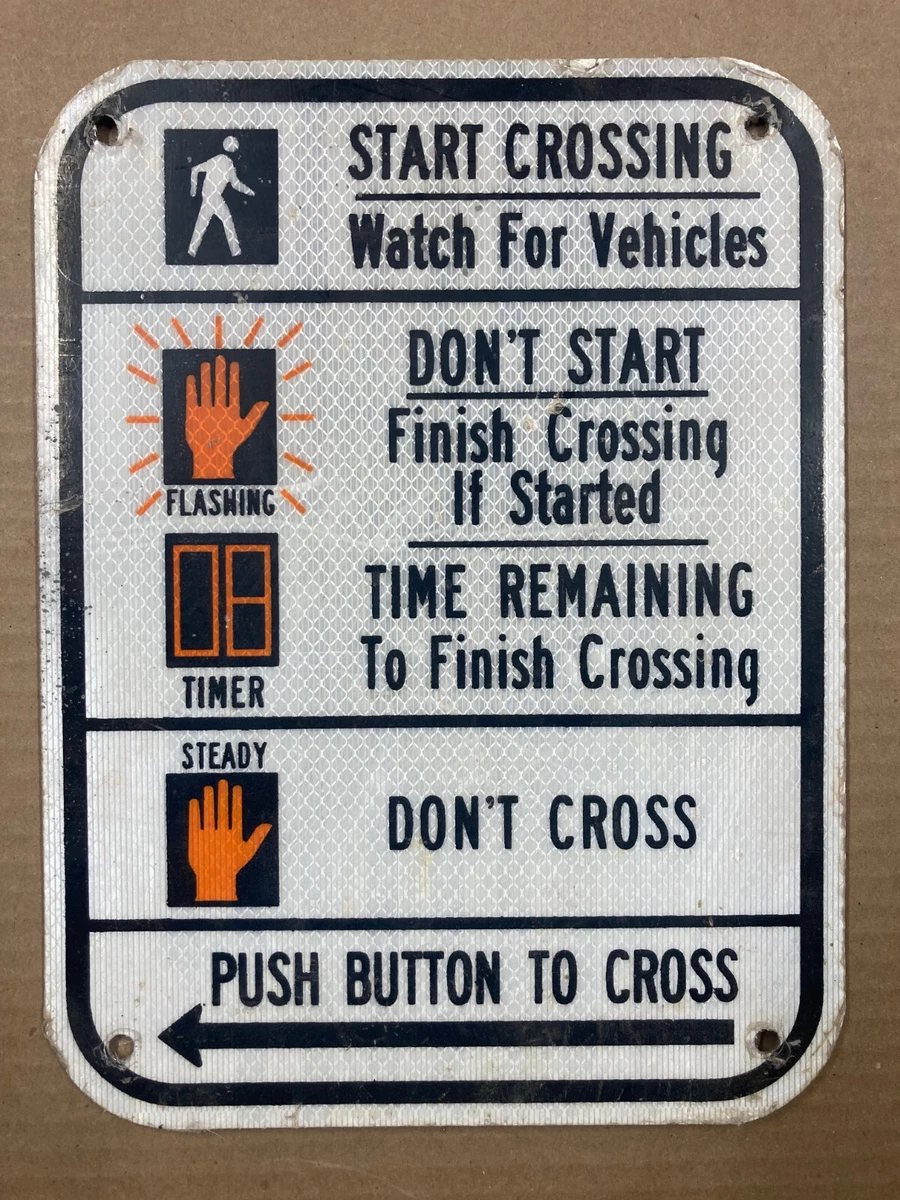 Pedestrian Crosswalk Sign With Arrow