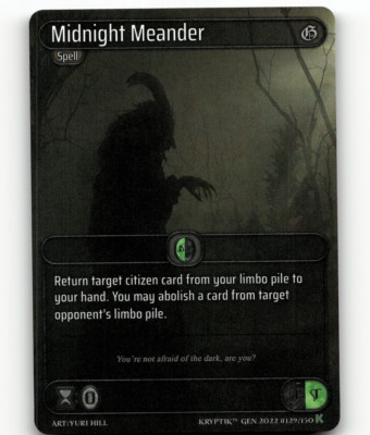 Kryptik TCG Midnight Meander Genesis [Kickstarter] | eBay