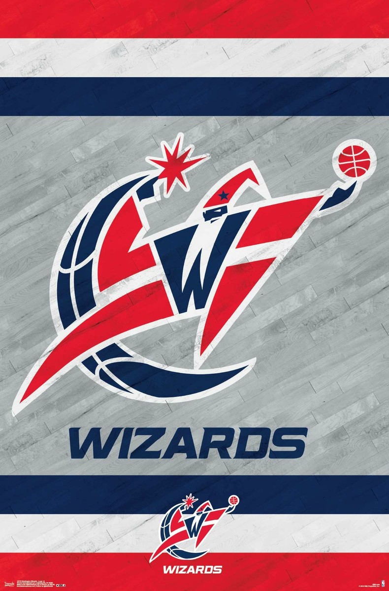 Nba Washington Wizards Logo NBA WASHINGTON WIZARDS MASHUP MEN'S RIB
