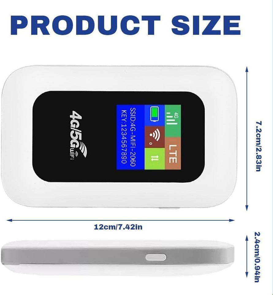 4G/5G Mobile Hotspot Portable WiFi Wireless Router Devices with SIM ...