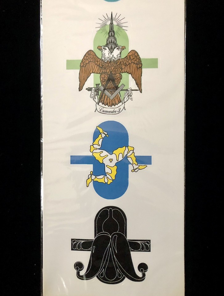 5 Matthew Barney Cremaster Cycle Field Emblem Stickers! Collectable and ...