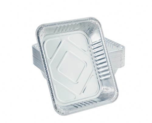 9x13 Foil Pans 10 Pack Extra Thick Half Size Deep Aluminum Baking Trays ...