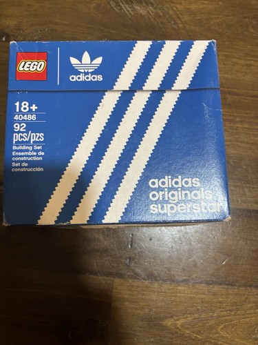 40486 MINI ADIDAS ORIGINALS SUPERSTAR shoe lego legos set **SEALED ...
