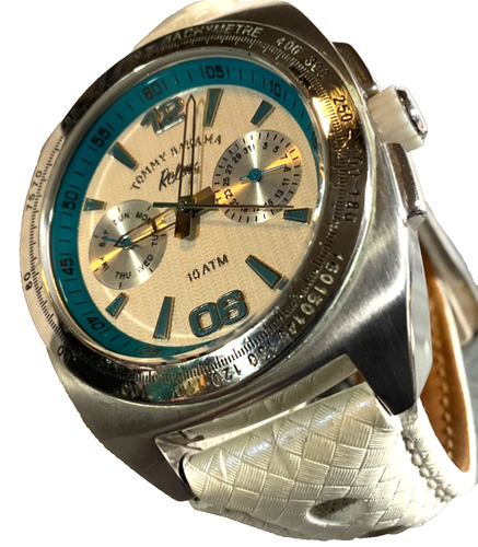 TOMMY BAHAMA RELAX WOMENS 37mm WATCH RLX2002 DAY/DATE ORIGINAL STRAP ...