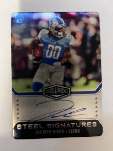 2023 Panini Plates & Patches Jahmyr Gibbs Rookie Steel Signatures RC ...