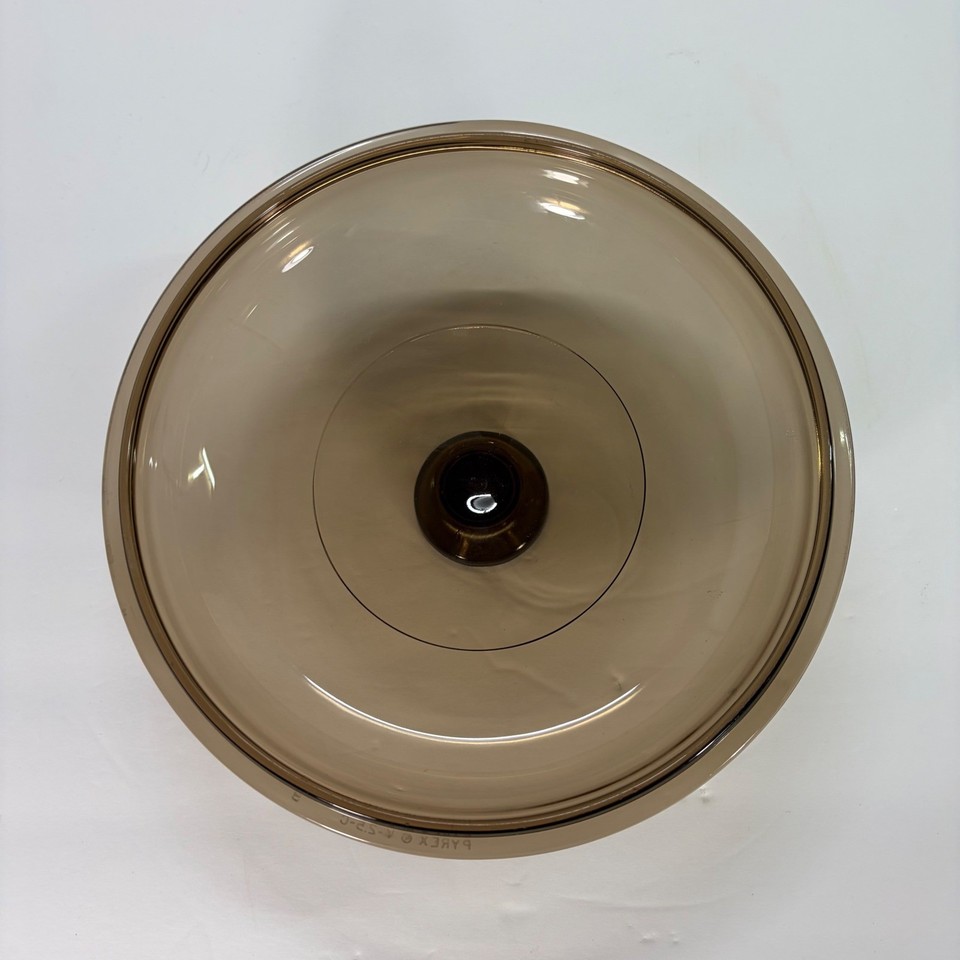 Pyrex Visions Amber Glass Lid V-25-C Round Replacement Cover Brown | eBay