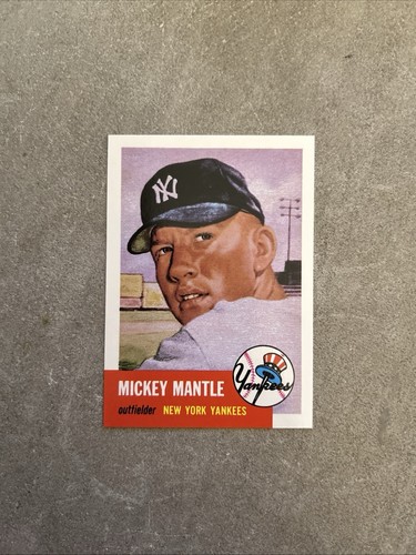 1953 Topps - #82 Mickey Mantle Old REPRINT - MUST SEE! | eBay