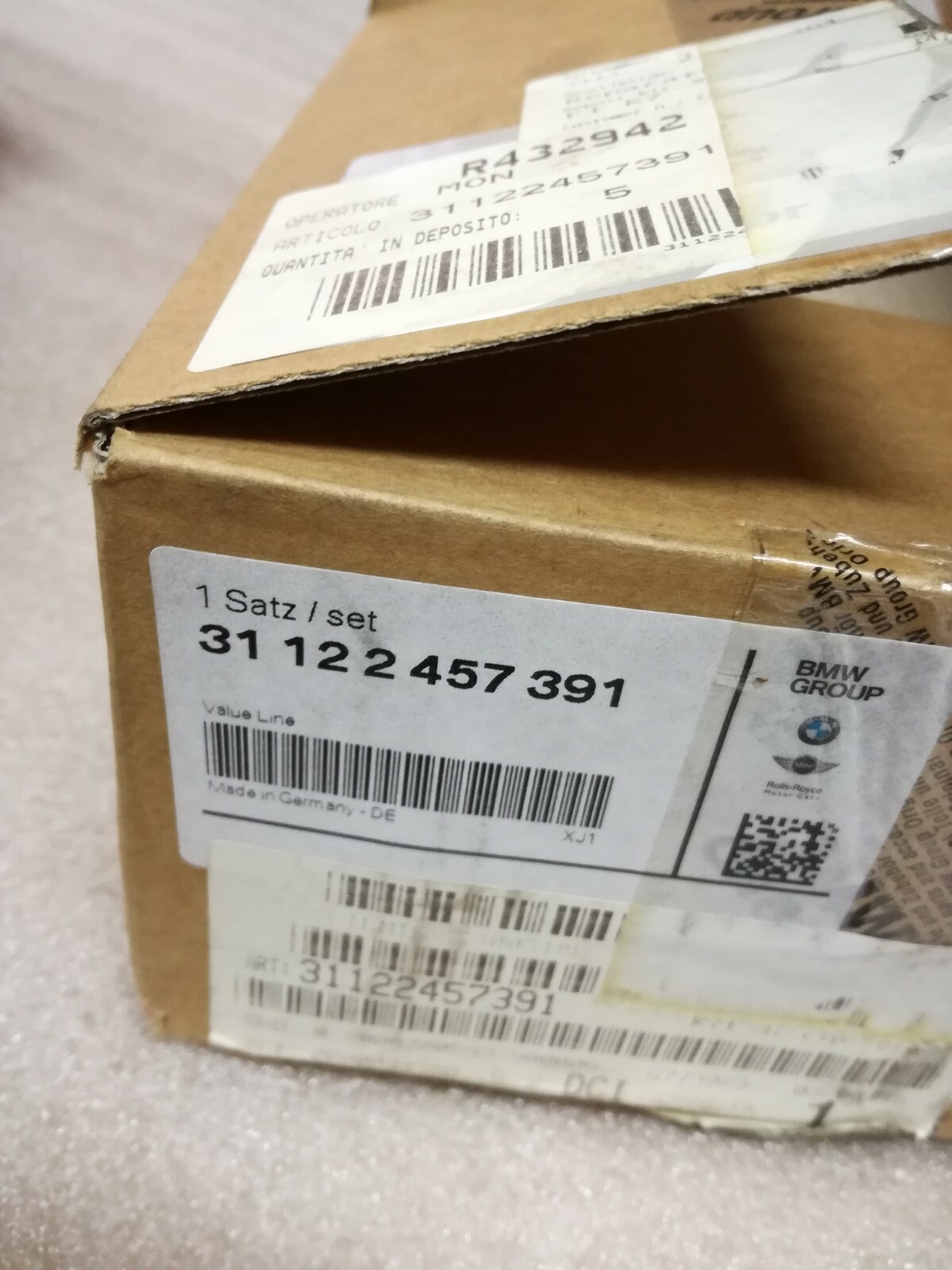 31122457391 Kit braccio trasversale sx VALUE LINE -ORIGINALE- BMW X3 ...