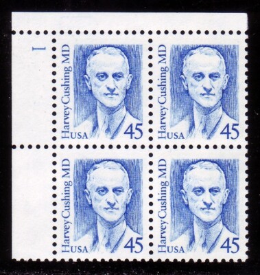 #2188 HARVEY CUSHING MD. MINT PLATE BLOCK. F-VF NH! | eBay