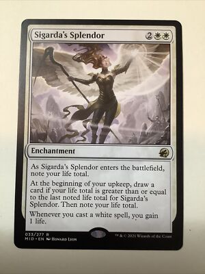 MTG MID: Sigarda's Splendor (Enchantment) 033/277 Regular Rare | eBay