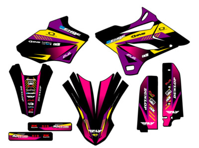 2015-2018 YZ 85 SURGE Purple Senge Graphics Kit Compatible with Yamaha ...