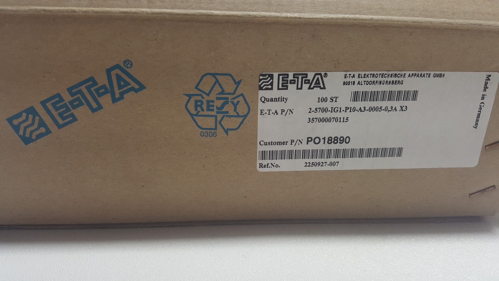 ETA 2-5700-IG1-P10-A3-0005-0.3A X3 357000070115 ,ETA 2-5700-IG1-P10 0 ...