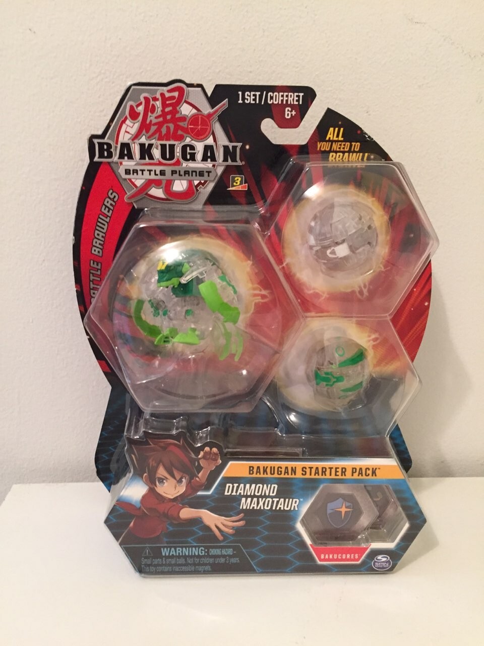 DIAMOND MAXOTAUR BAKUGAN BATTLE PLANET STARTER PACK SPIN MASTERS BATTLE ...