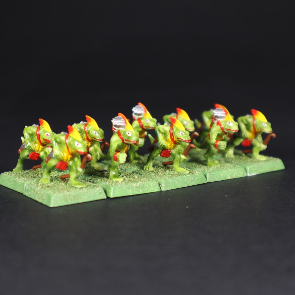 Lizardmen, Painted Skink Archers x10, Warhammer Fantasy , Games ...
