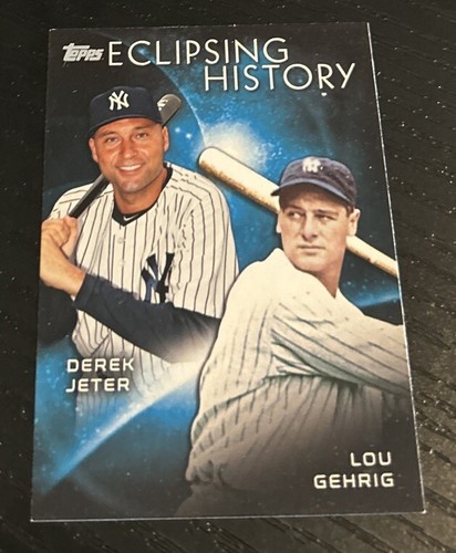2015 Topps Derek Jeter / Lou Gehrig Eclipsing History | eBay