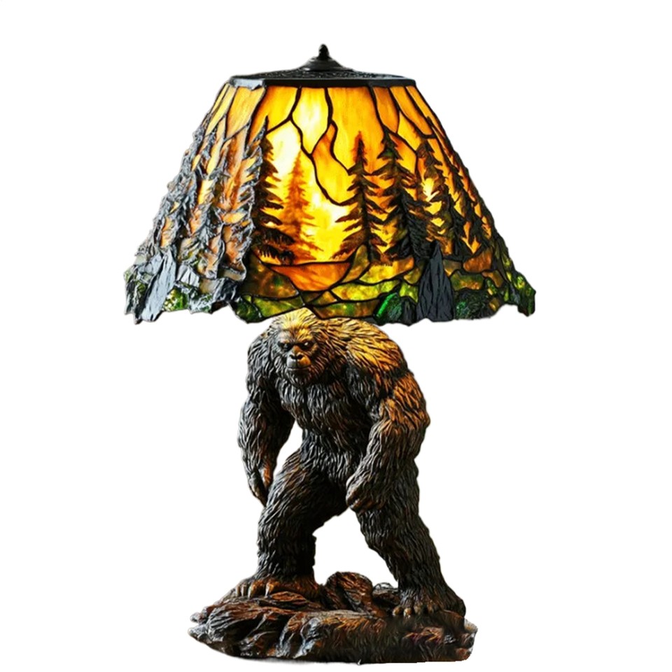 Animal Table Lamp Resin LED Animal Tabletop Lamp Night Lighting Dog Cat ...