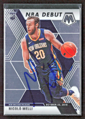 Nicolo Melli Signed 2019-20 Panini Mosaic NBA Debut Rookie Card #279 ...