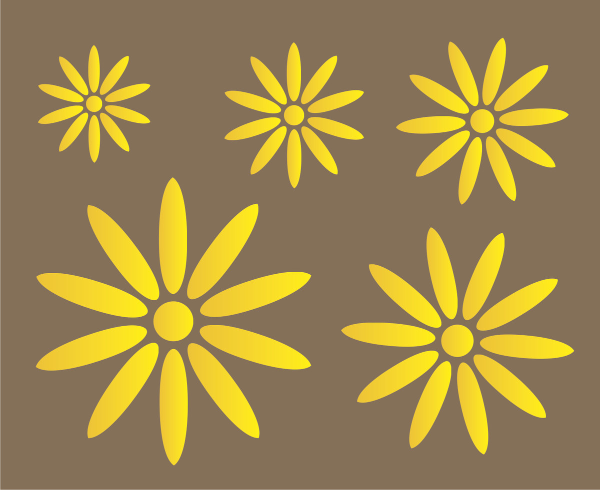 Daisy Flower Stencils