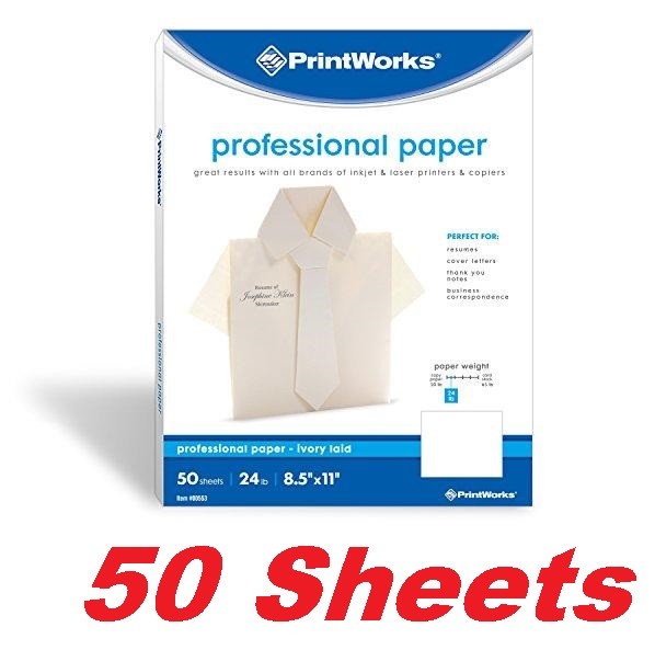PrintWorks Professional Printing Paper for Resumes Business Letters ...