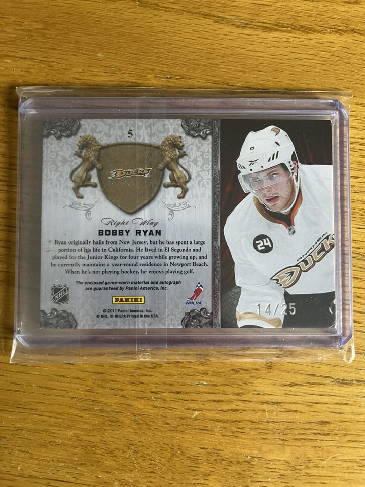 2011 Crown Royale All the King's Men Memorabilia Signatures /25 Bobby ...