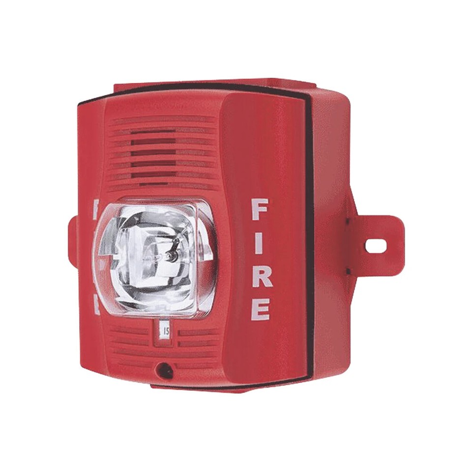 System Sensor P2RH-K Red Two Wire Outdoor Horn Strobe Wall Mount | eBay