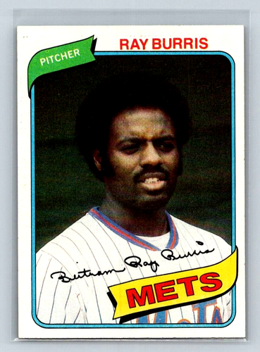 1980 MLB Topps Ray Burris #364 New York Mets 80-T-BBC | eBay