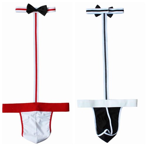 Herren Borat Mankini Badeanzug Kragen String Tanga Thong Badehose für ...