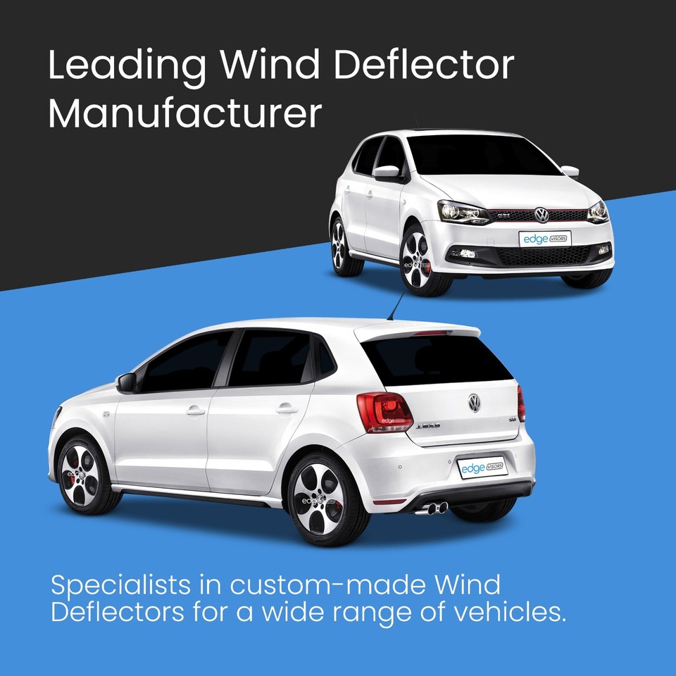 VW Polo MK5 2009-2017 5 Door Hatchback Wind Deflectors 4pc Tinted | eBay