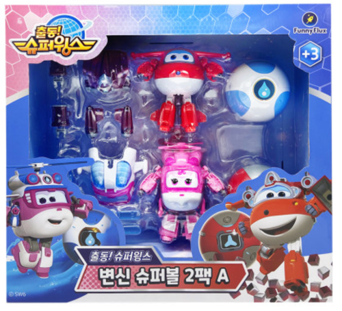 Super Wings Season 6 Transformation Super Balls HOGI & ARI Set ...