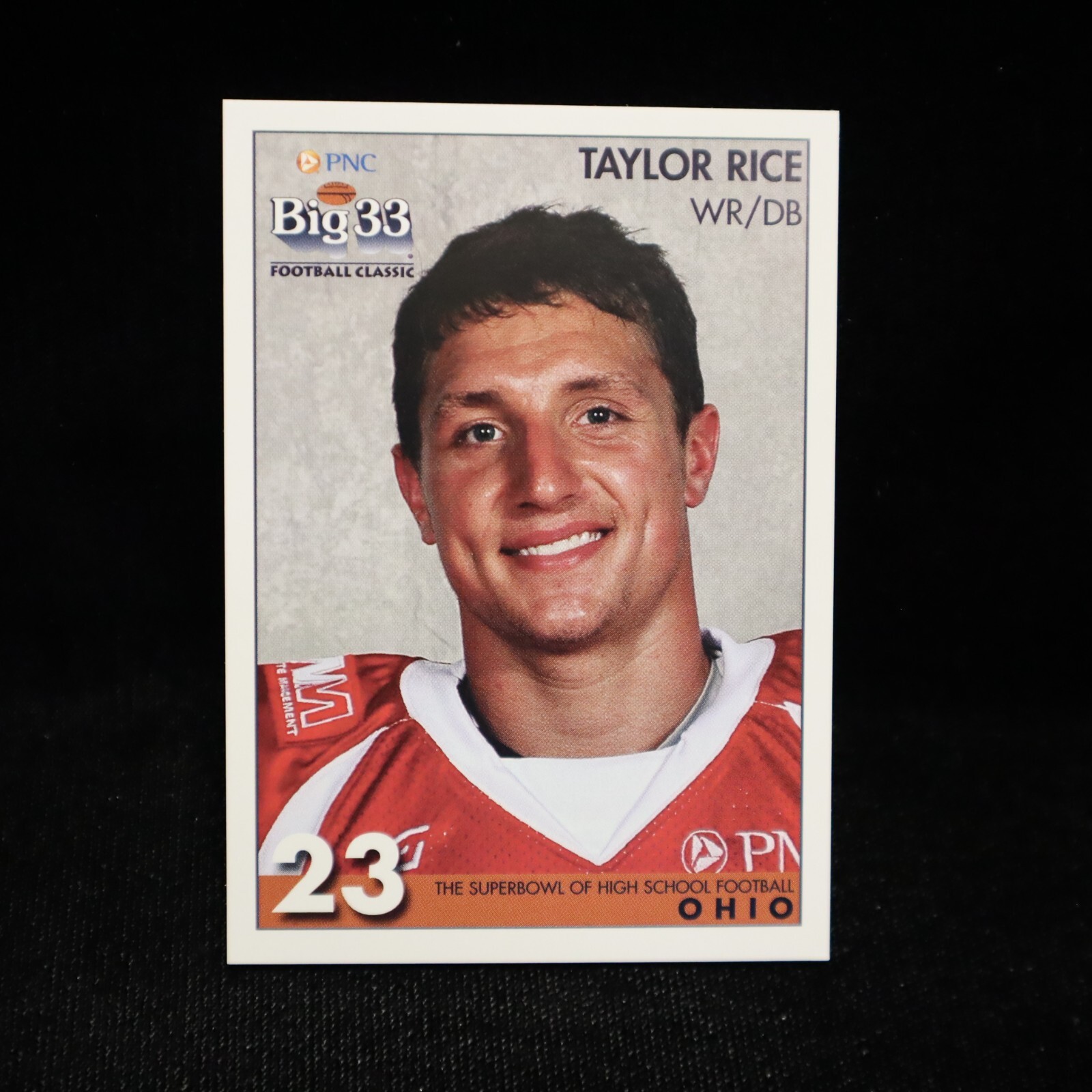 2008 Taylor Rice Big 33 Ohio "RED" High School Football Classic #OH23 ...