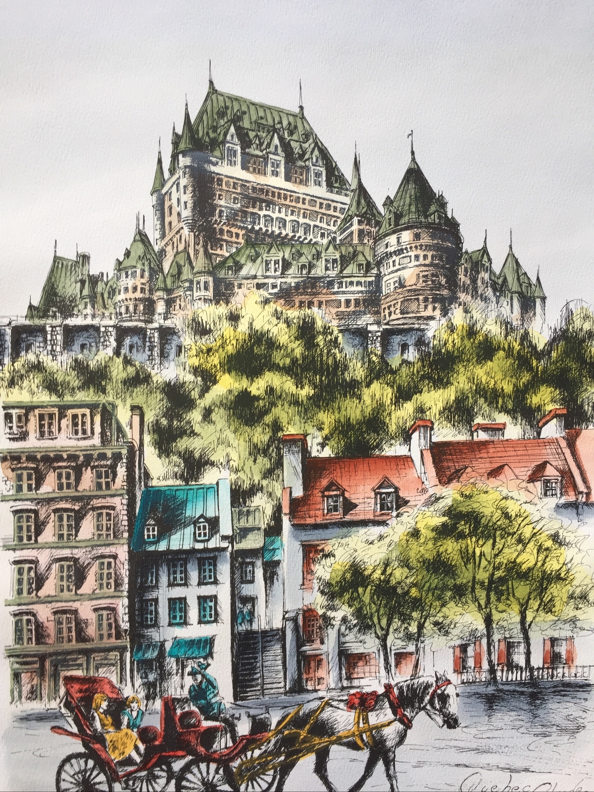 CLAUDE ROY QUEBEC SIGNED ORIGINAL? PEN INK ART Unframed | eBay