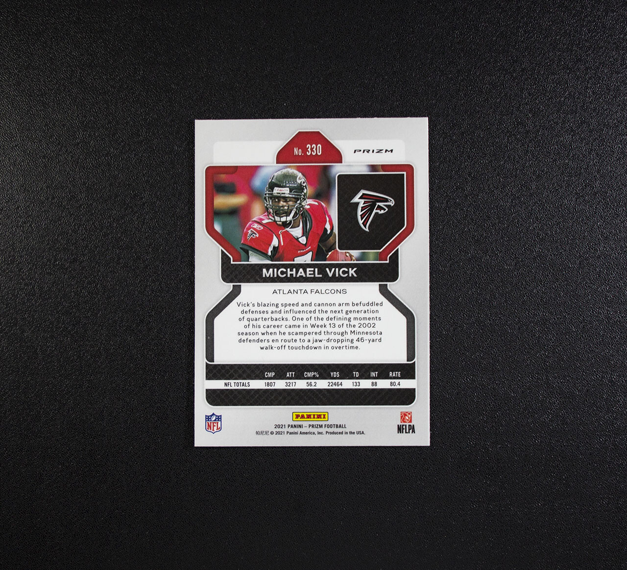 2021 Prizm Michael Vick Green Card 330 Atlanta Falcons | eBay