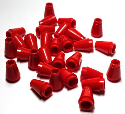 Lego - Lot of 30 - Red, Cone 1 x 1 | eBay