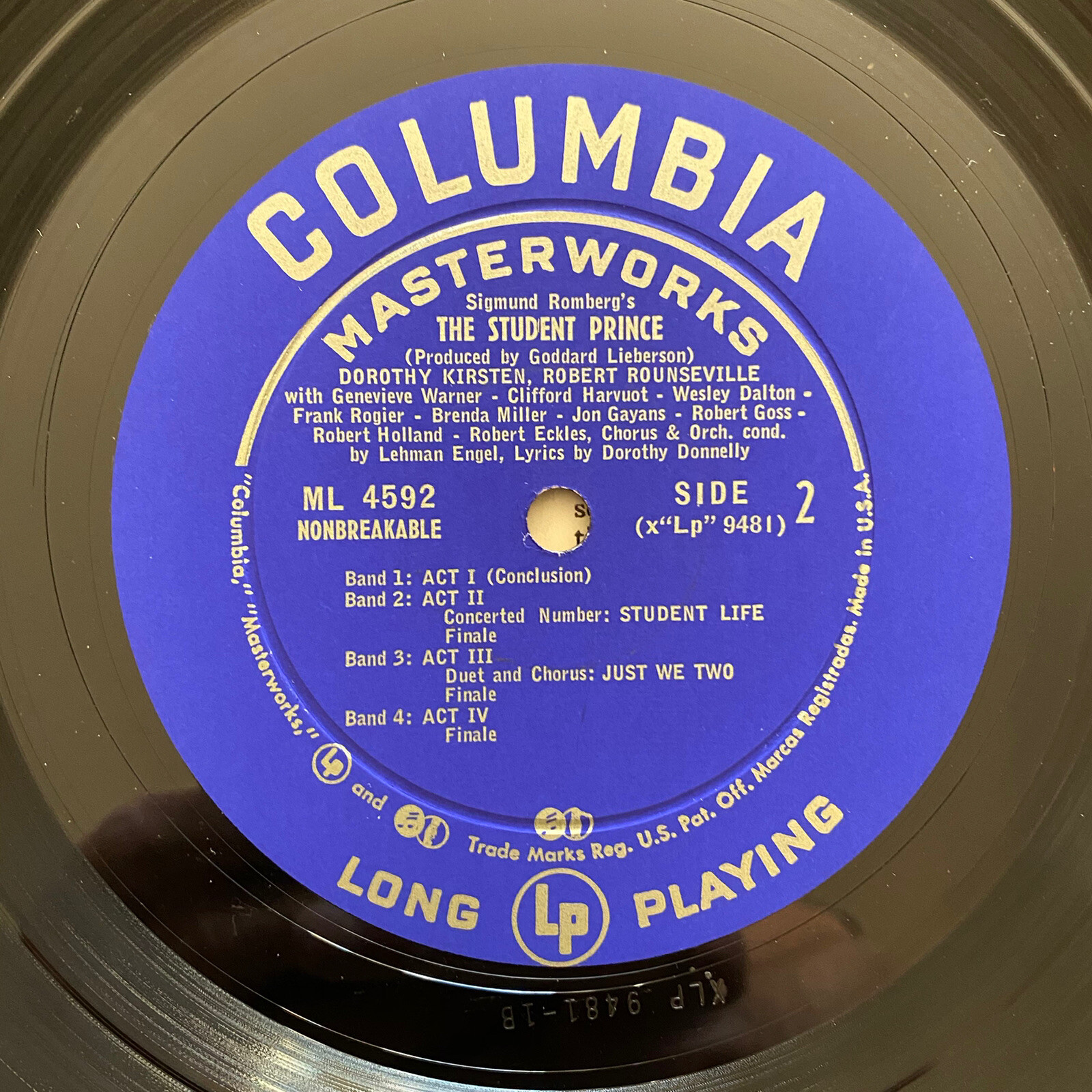 Vintage Vinyl 33 LP Record: Dorothy Kirsten & Robert Rounseville ...