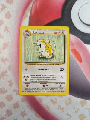 Pokémon Spanish Raticate 40/102 HP Base Set Unlimited 1999-2000 WOTC | eBay
