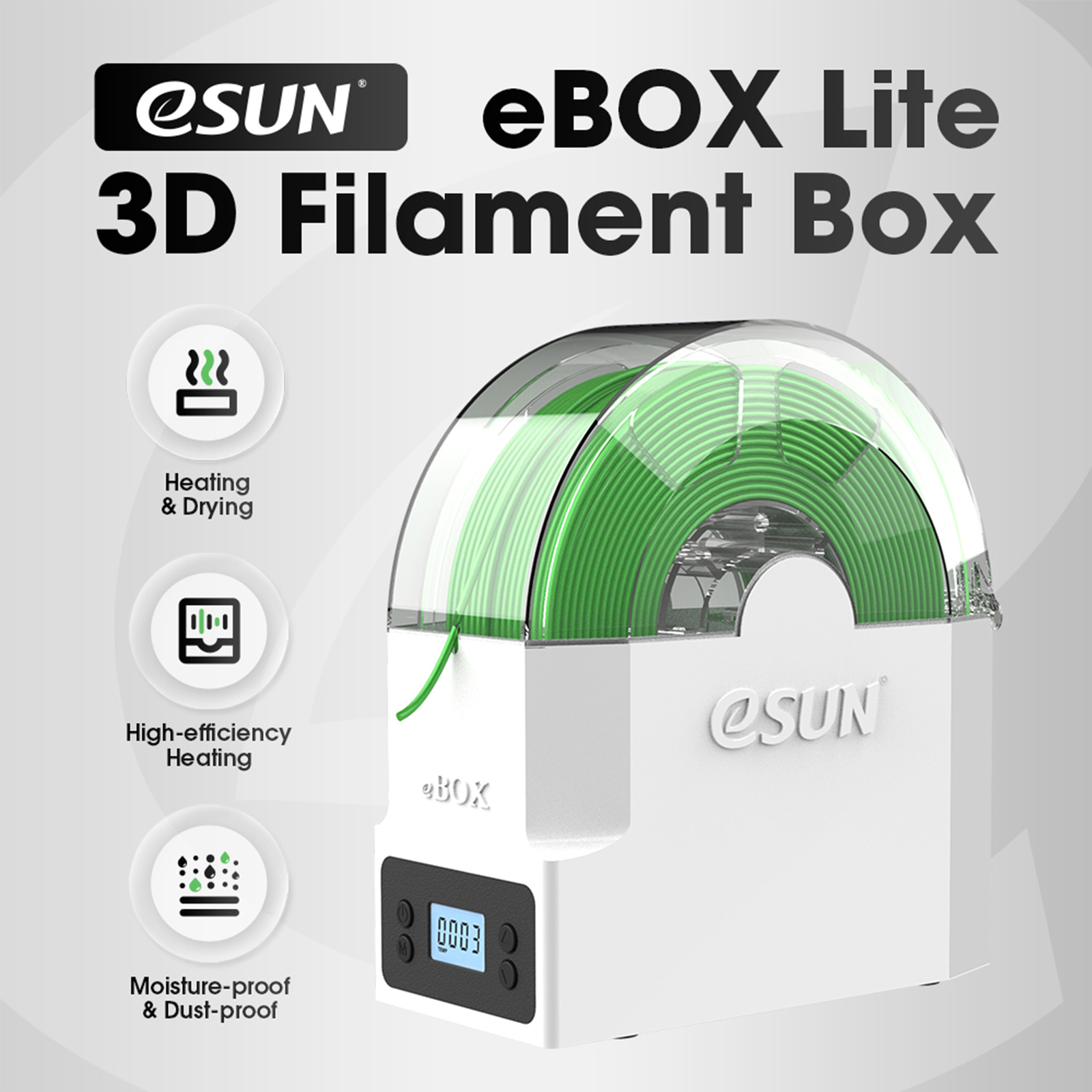 eSUN eBOX Lite 3D Printer Filament Dry Box 3D Filament Dryer Storage Box Z4K7 | eBay