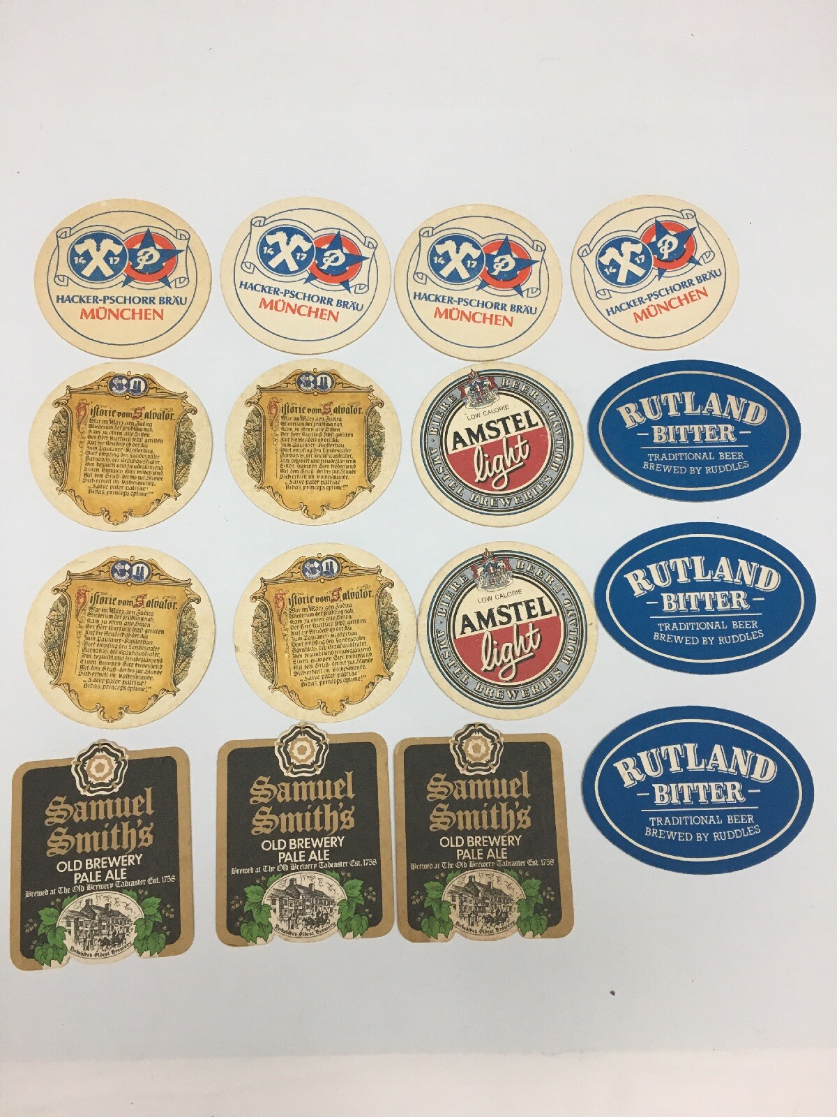 Vintage Beer Ale Coasters Cardboard Lot of 16 | eBay