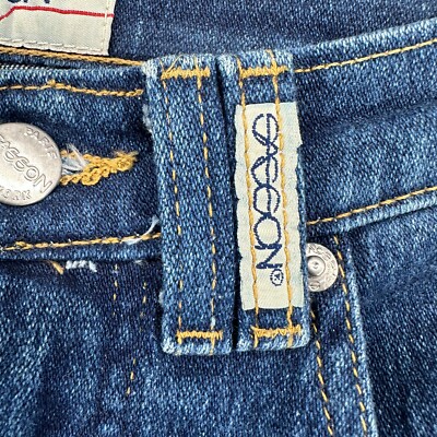 Vintage SASSON Jeans Womens 26x29 High Waist Stretch Denim Blue Vintage ...