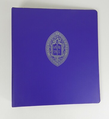 Vintage 90's Knox College NCAA Three Ring Binder 1" Purple | eBay