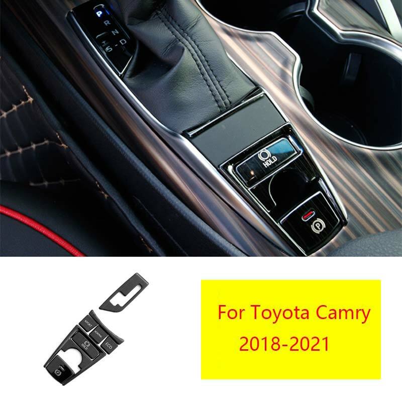For Toyota Camry 2018-2021 Black Titanium Electronic Handbrake Panel ...